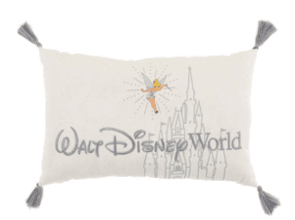 Disney Throw Pillow Disney100 Walt Disney World Castle Thinker Bell New ...