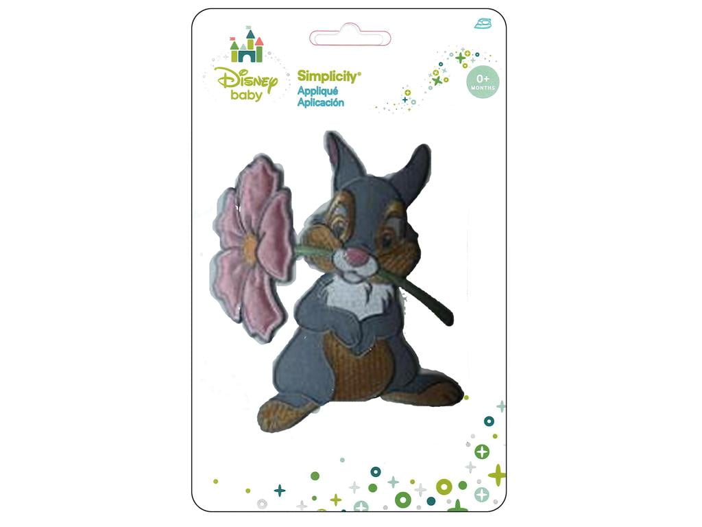 Disney Thumper With Flower Embroidered Applique Iron On Patch - Walmart.com