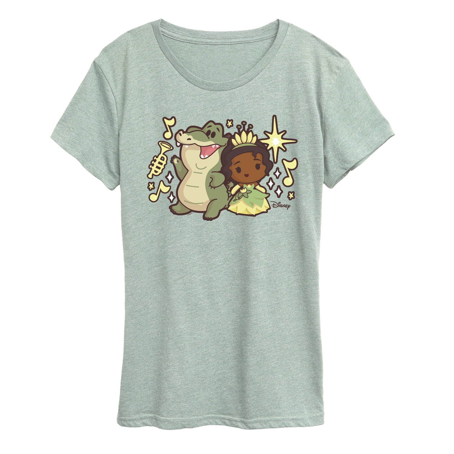 Disney - Tiana And Louis - Women's Short Sleeve Graphic T-Shirt ...
