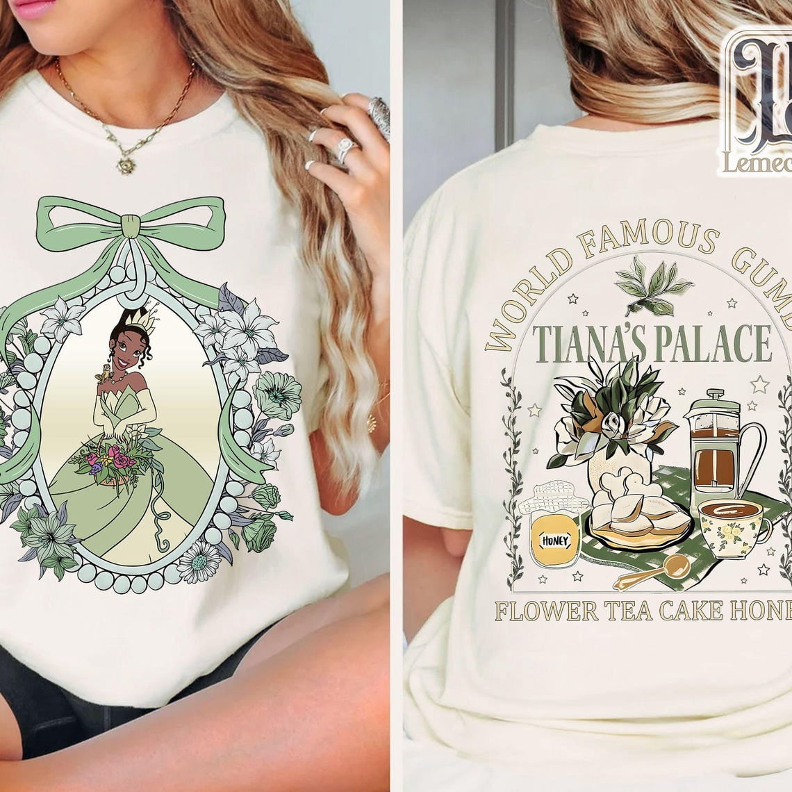 Disney Tiana'S Palace Shirt, Princess Tiana Flower Tea Cake Honey T ...