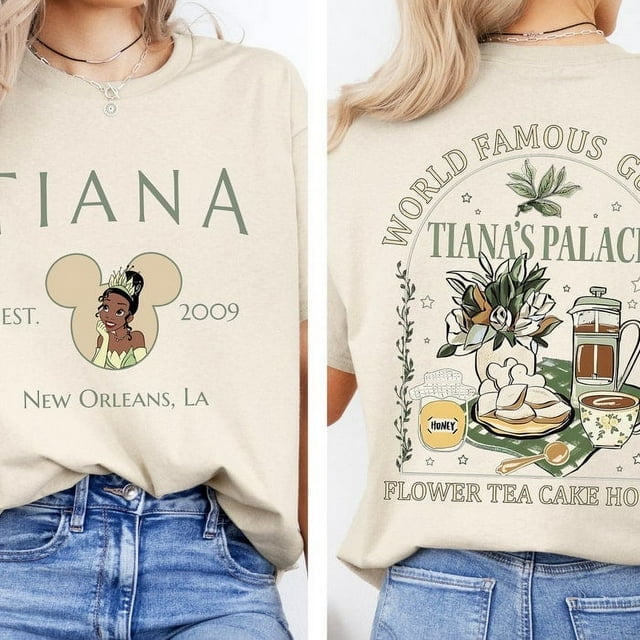 Disney Tiana's Palace T-shirt, Princess Tiana Flower Tea Cake Honey T ...