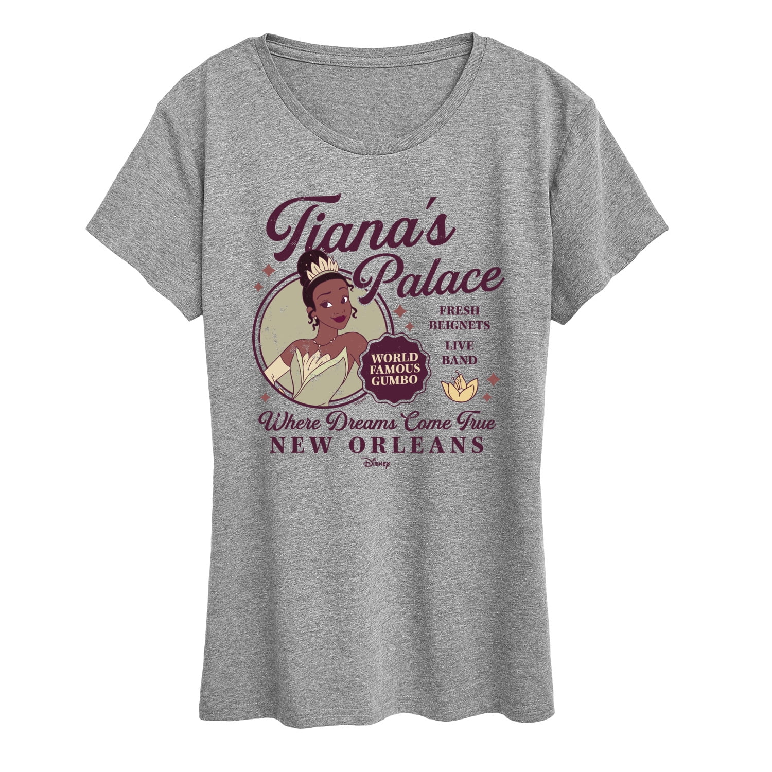 Disney - Tiana's Palace - Women's Short Sleeve Graphic T-Shirt ...