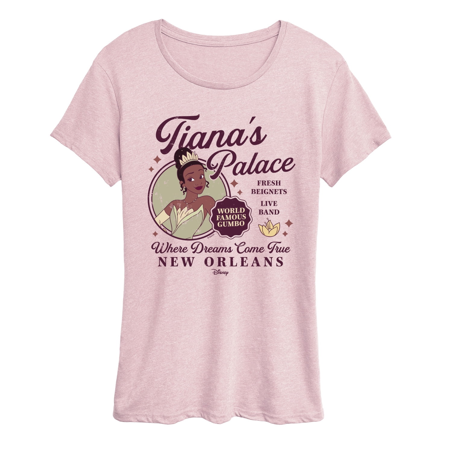 Disney - Tiana's Palace - Women's Short Sleeve Graphic T-Shirt ...