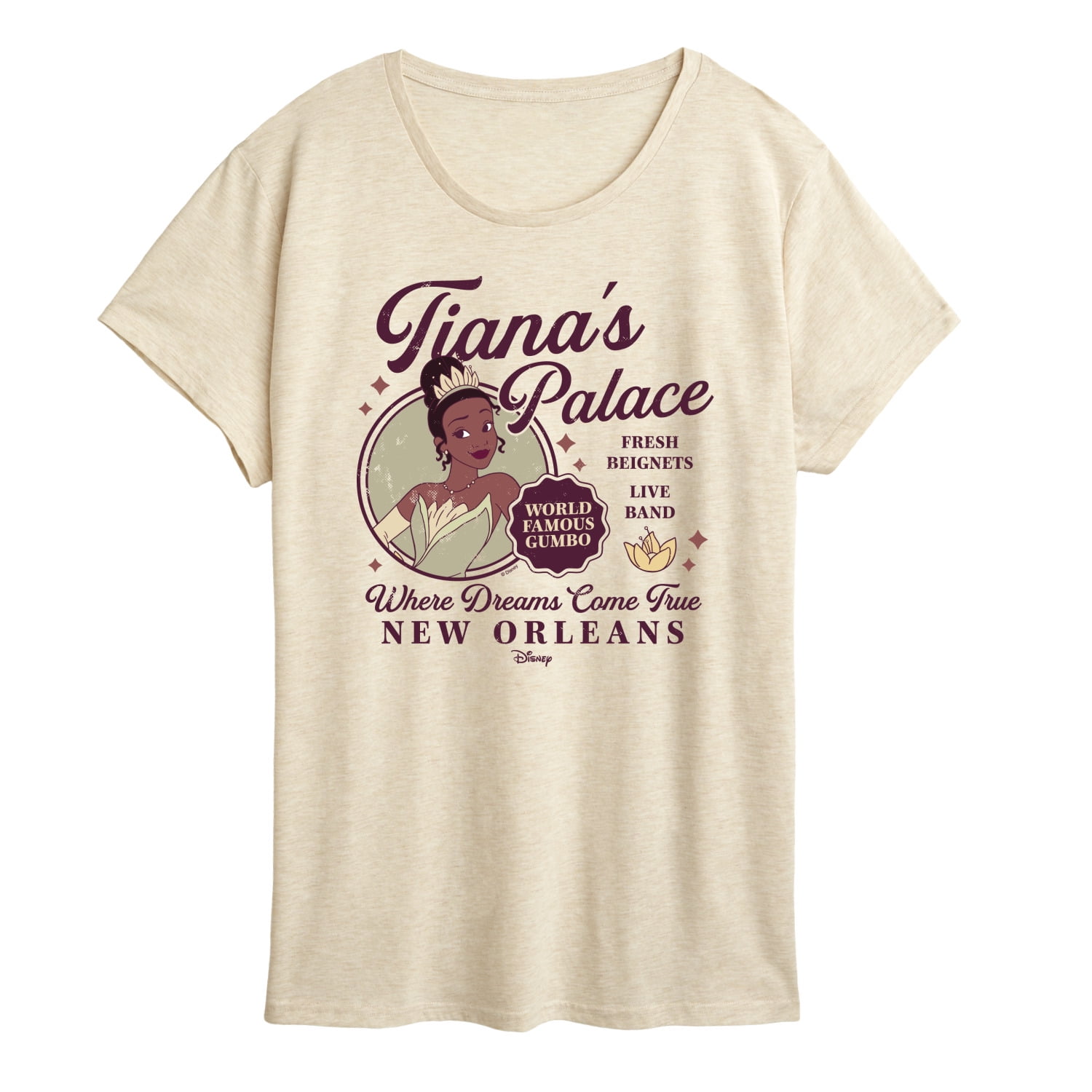 Disney - Tiana's Palace - Women's Short Sleeve Graphic T-Shirt ...