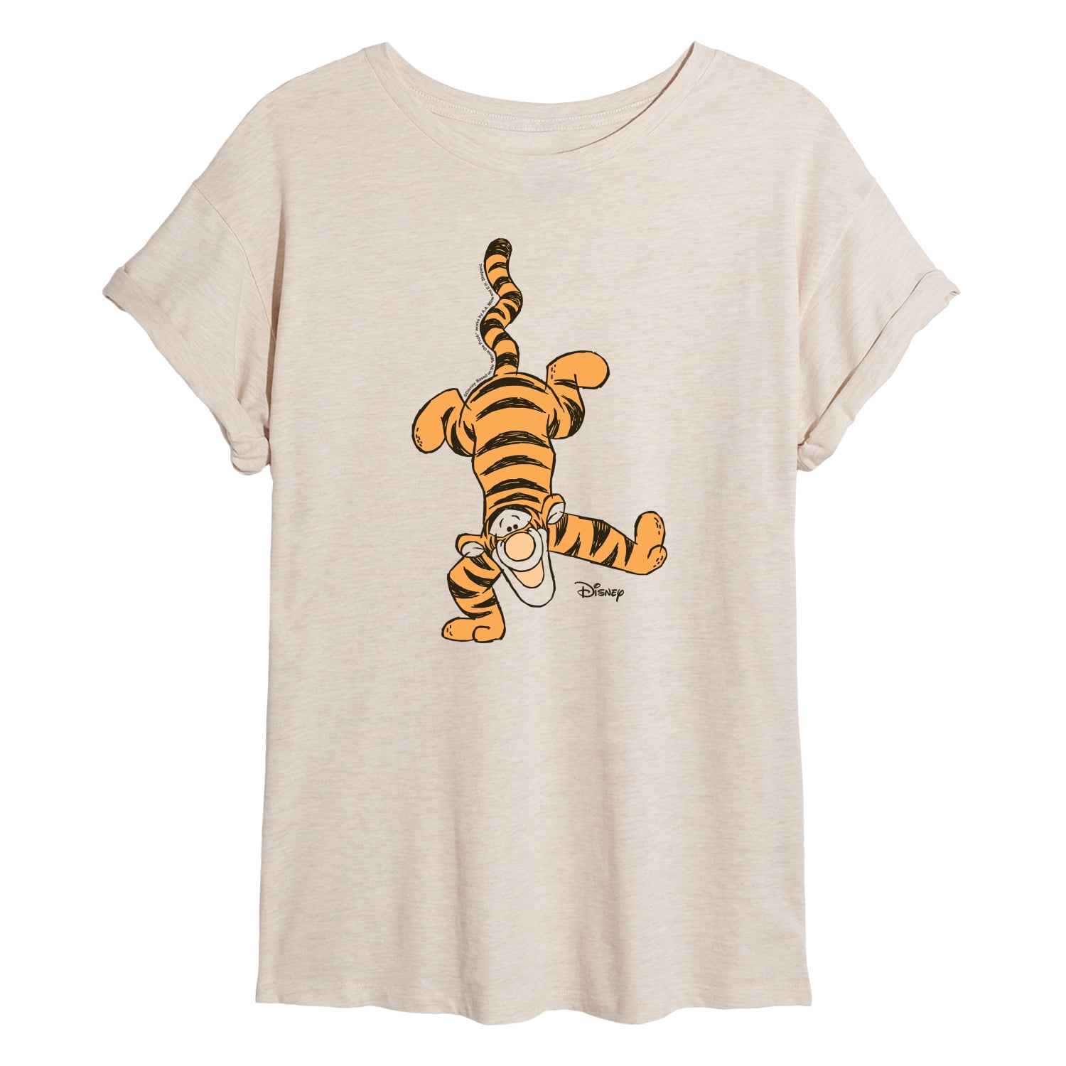Disney - Tigger Handstand - Women's Oversized T-Shirt - Walmart.com
