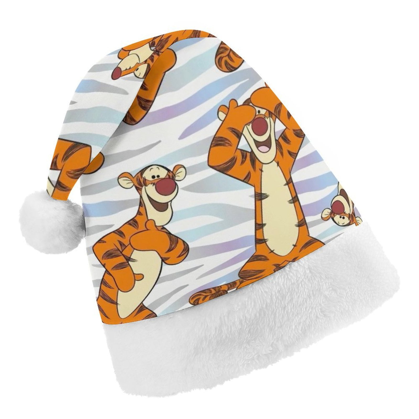 Disney&Tigger Santa Hat,Disney&Tigger Christmas Hat,Xmas Holiday Hat ...