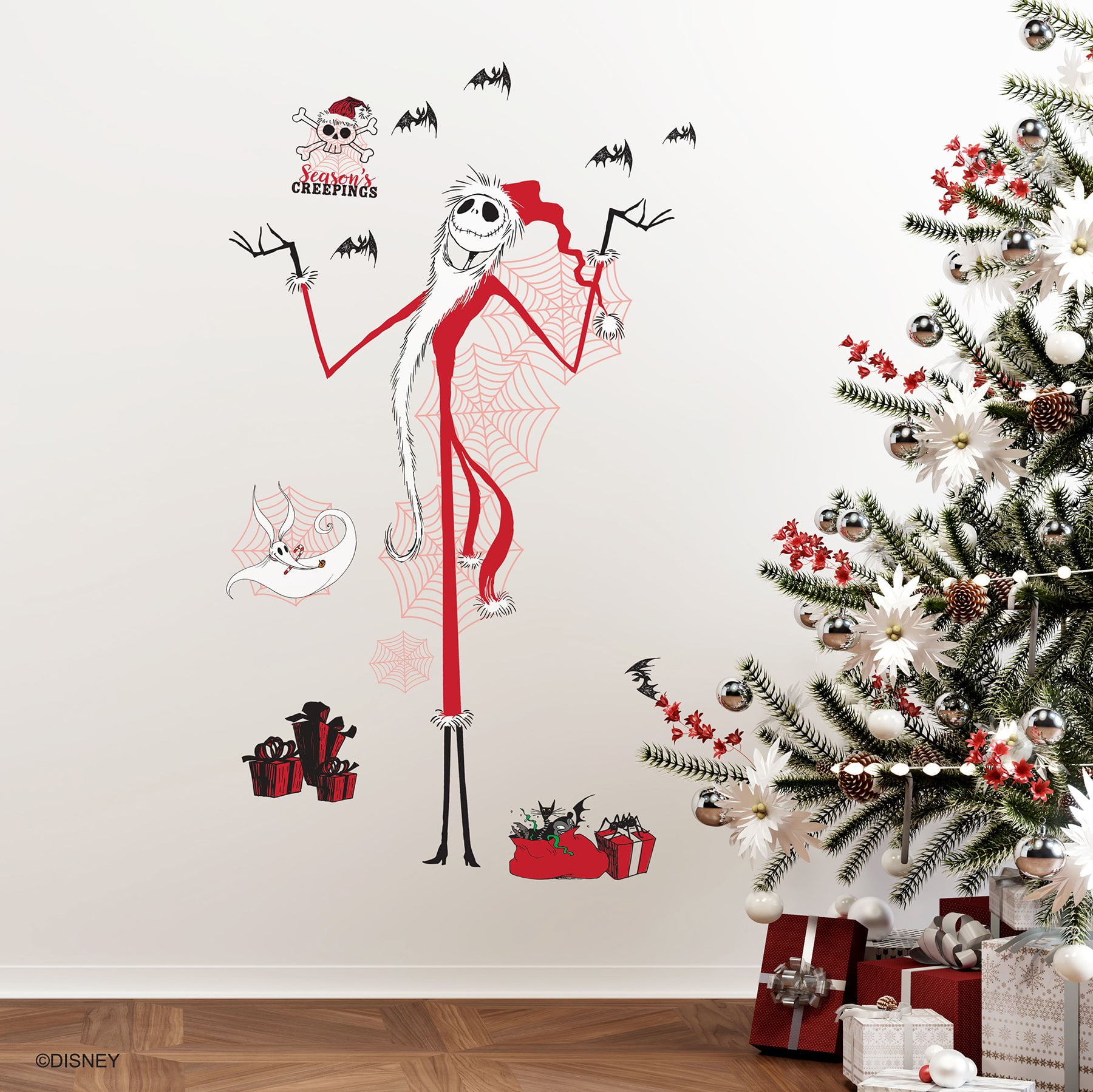 Disney Tim Burton's Nightmare Before Christmas Holiday Giant Wall ...