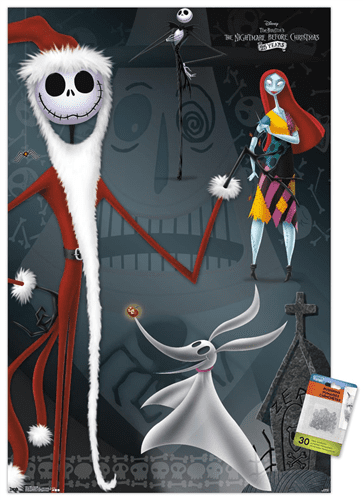 Disney Tim Burton's The Nightmare Before Christmas - Collage Wall ...