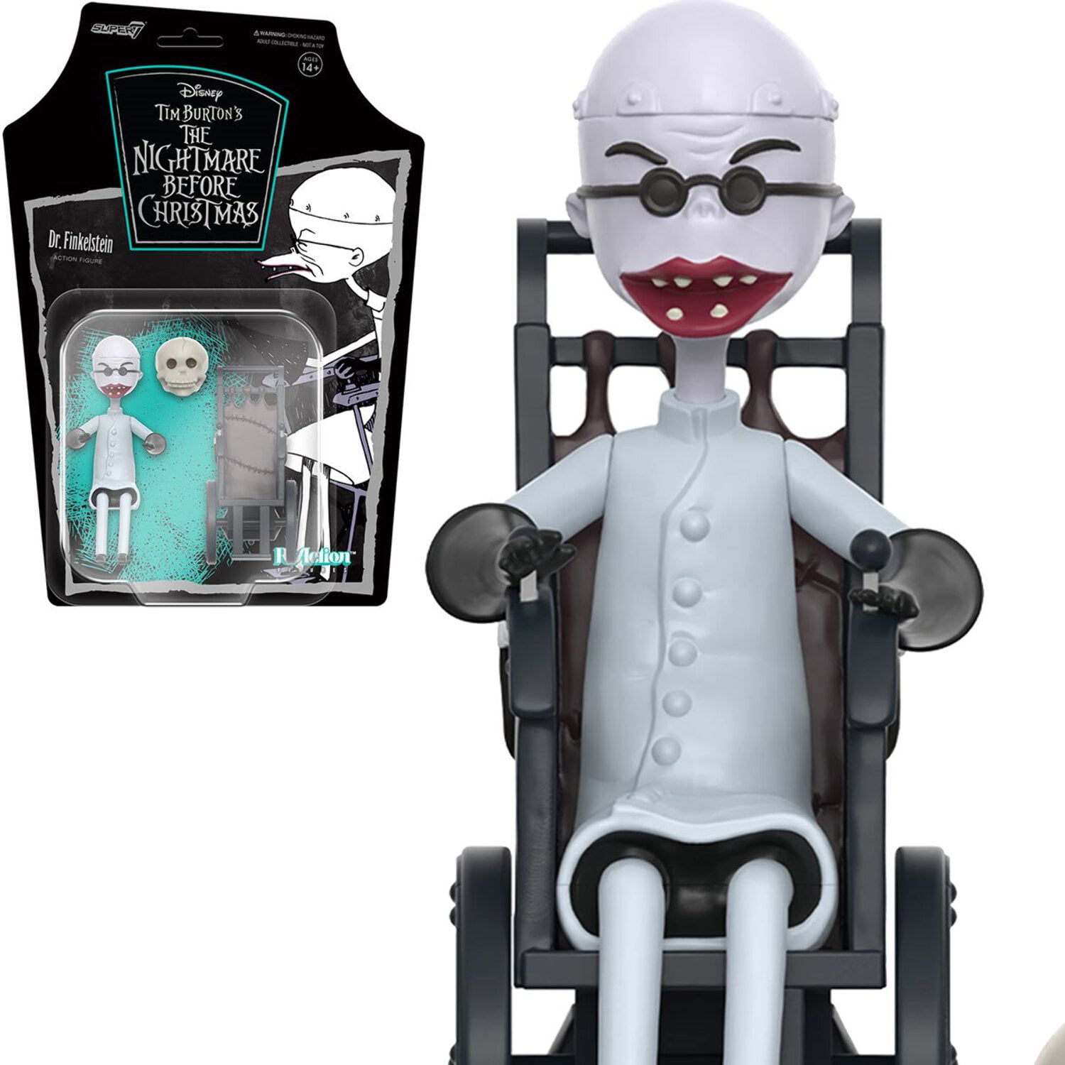 Nightmare Before Christmas Dr. Finkelstein ReAction Figure - Walmart.com