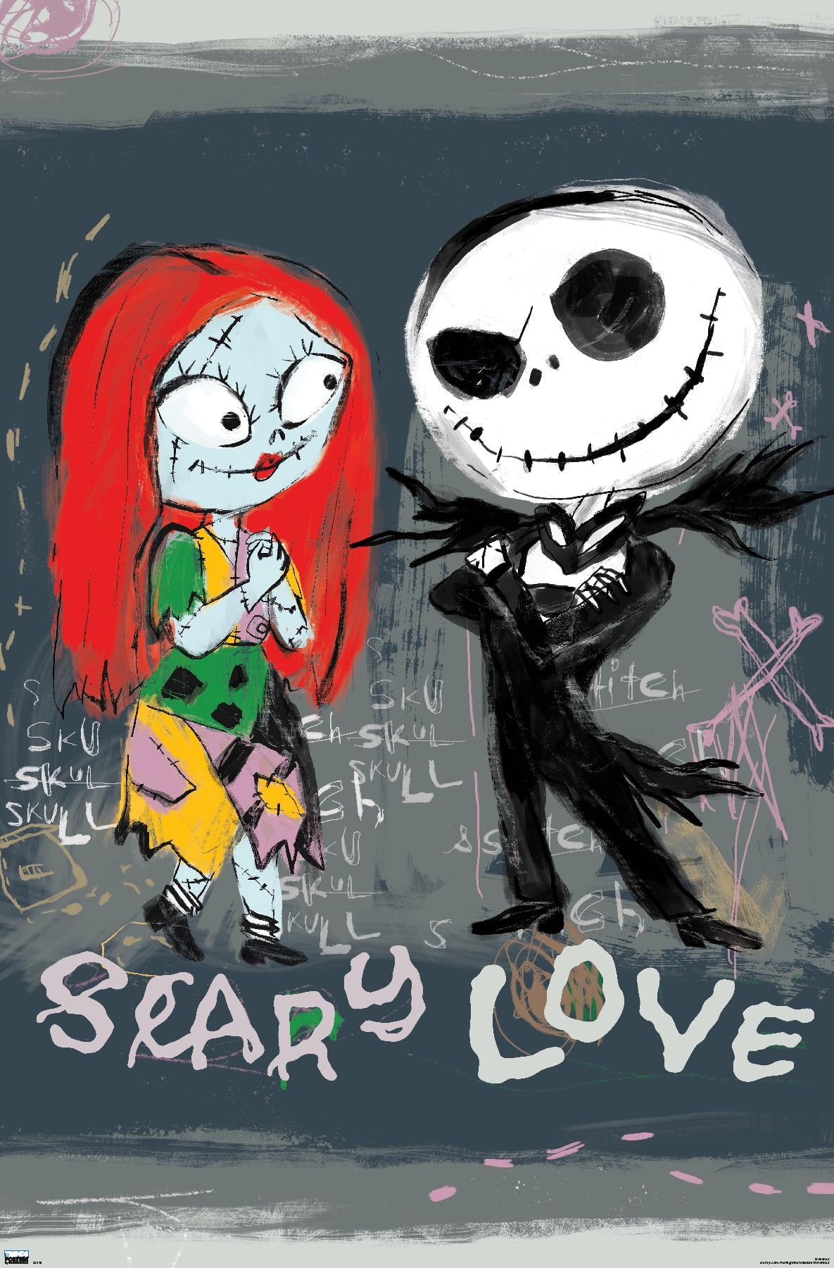 Disney Tim Burton's The Nightmare Before Christmas - Ink Scary Love ...
