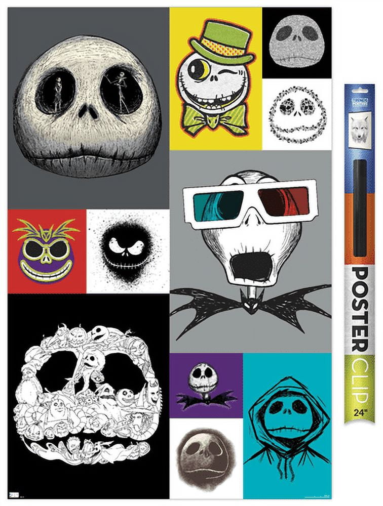 Disney Tim Burton's The Nightmare Before Christmas - Jack Grid Wall ...