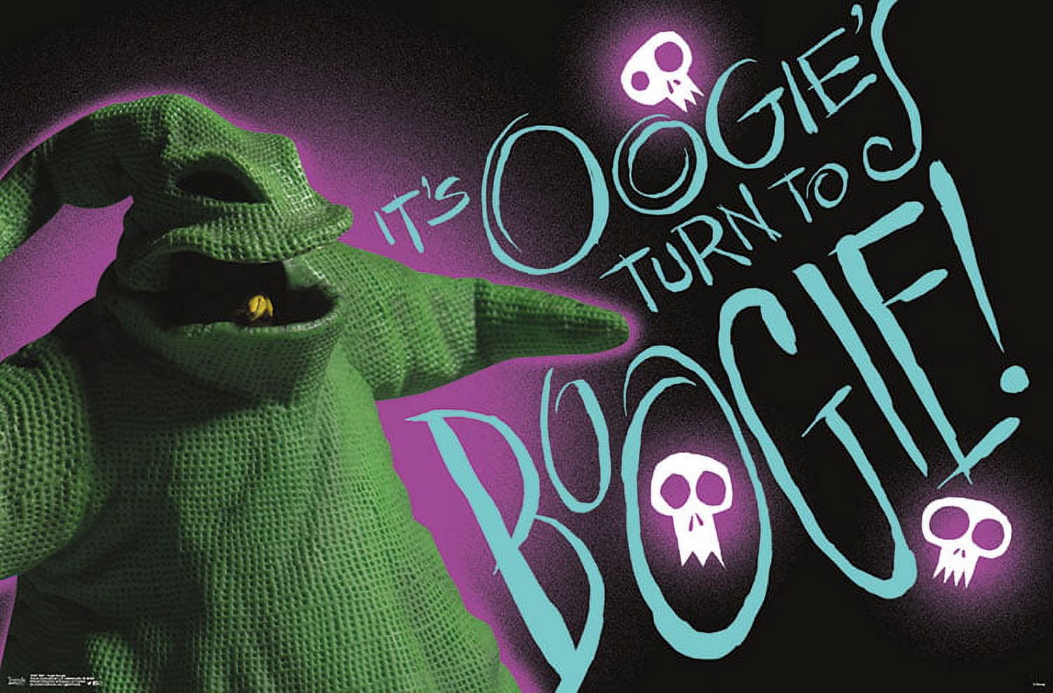 Disney Tim Burton's The Nightmare Before Christmas - Oogie Boogie Wall ...
