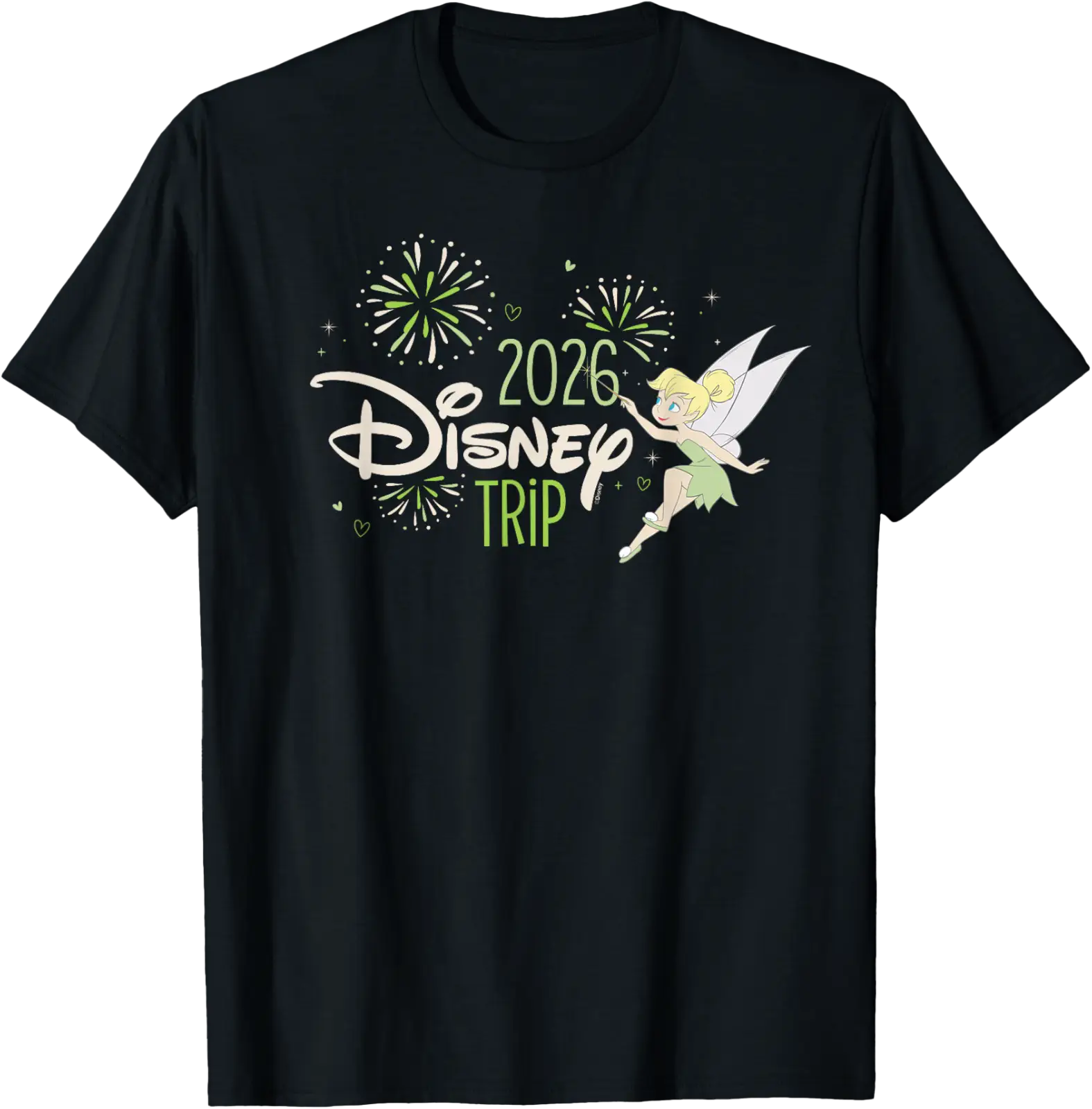 Disney Tinker Bell And Fireworks Disney Trip Vacation T-Shirt - Walmart.com