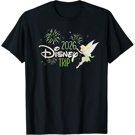 Disney Tinker Bell And Fireworks Disney Trip Vacation T-Shirt - Walmart.com