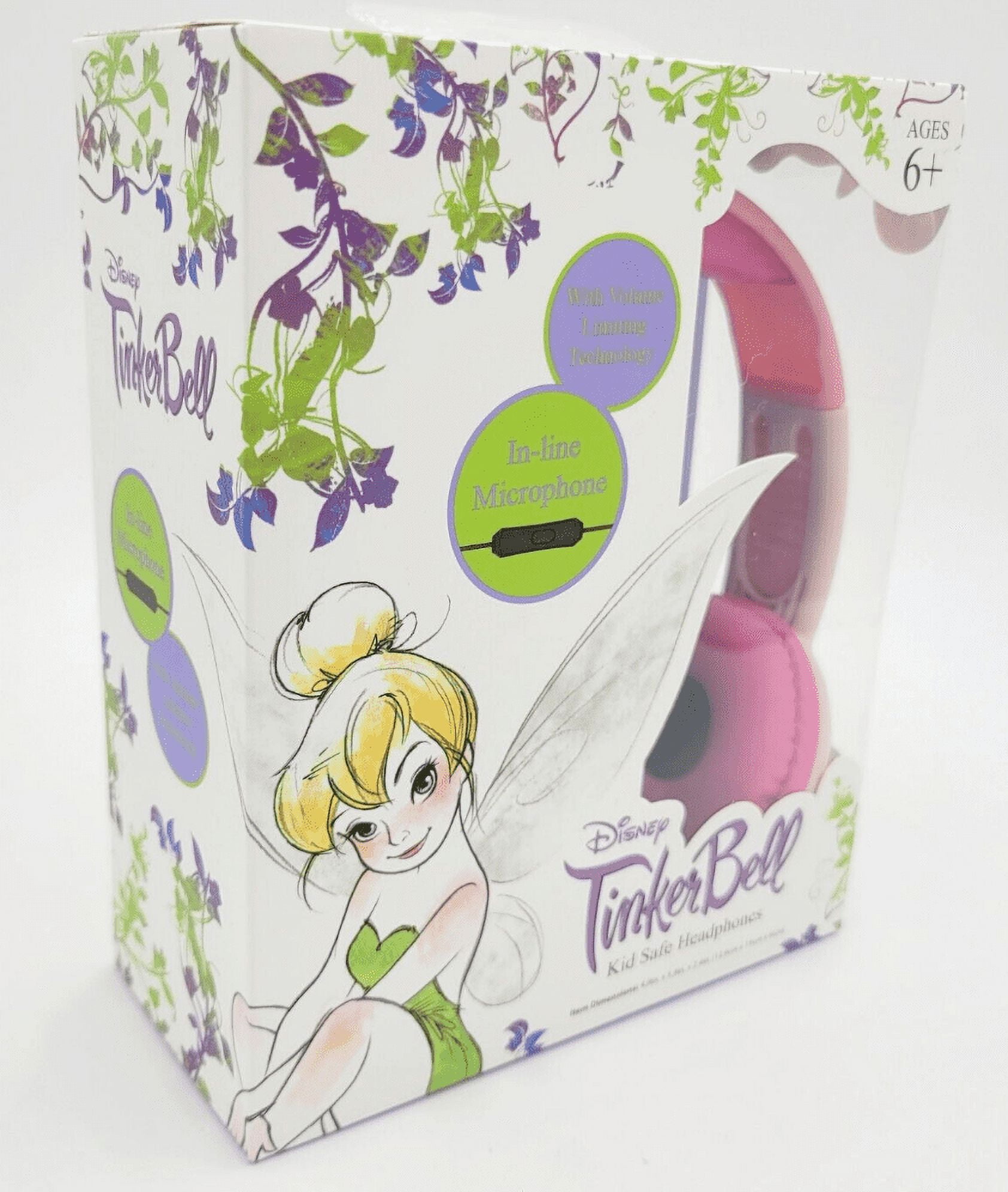 Disney Tinker Bell Kid Safe Headphone - Walmart.com
