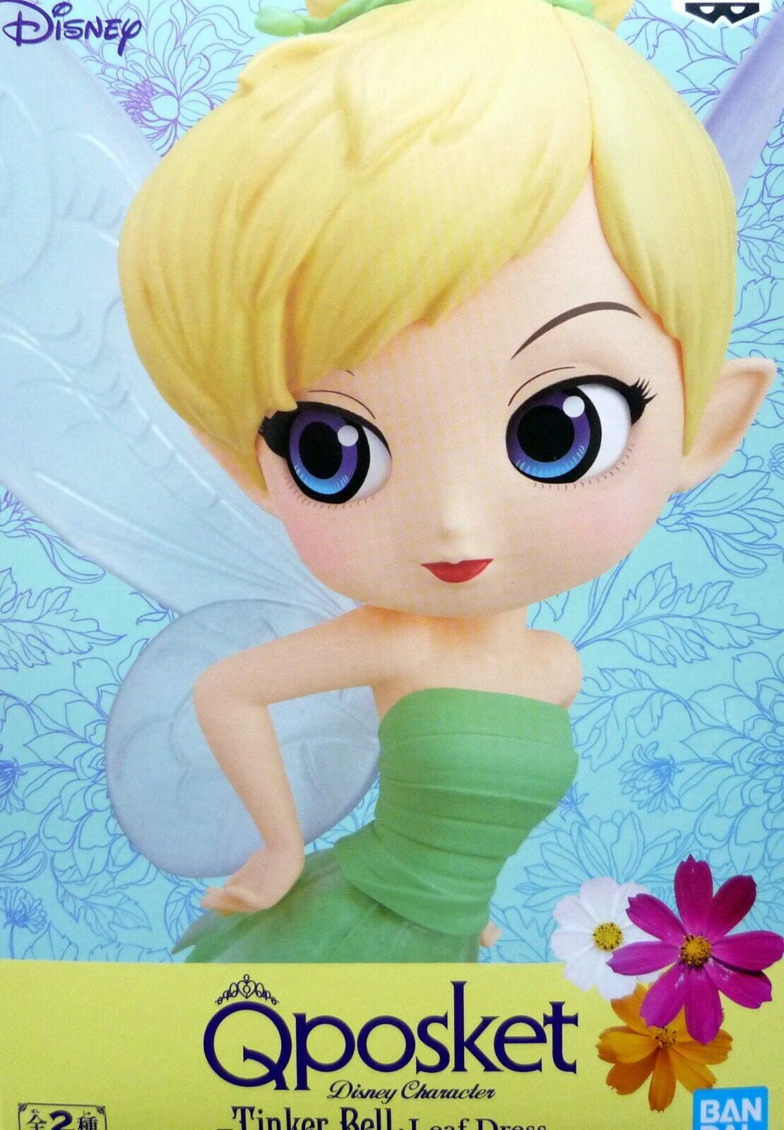 Disney Tinker Bell Leaf Dress Ver. B Character Q Posket Figure Mini ...