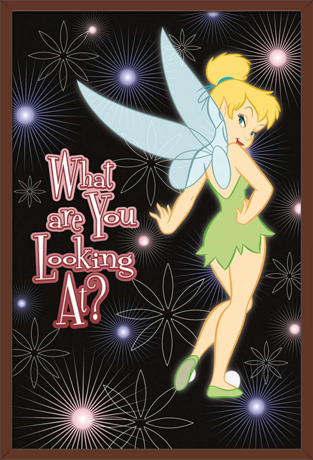 Disney Tinker Bell - Look Wall Poster, 22.375" x 34", Framed - Walmart.com
