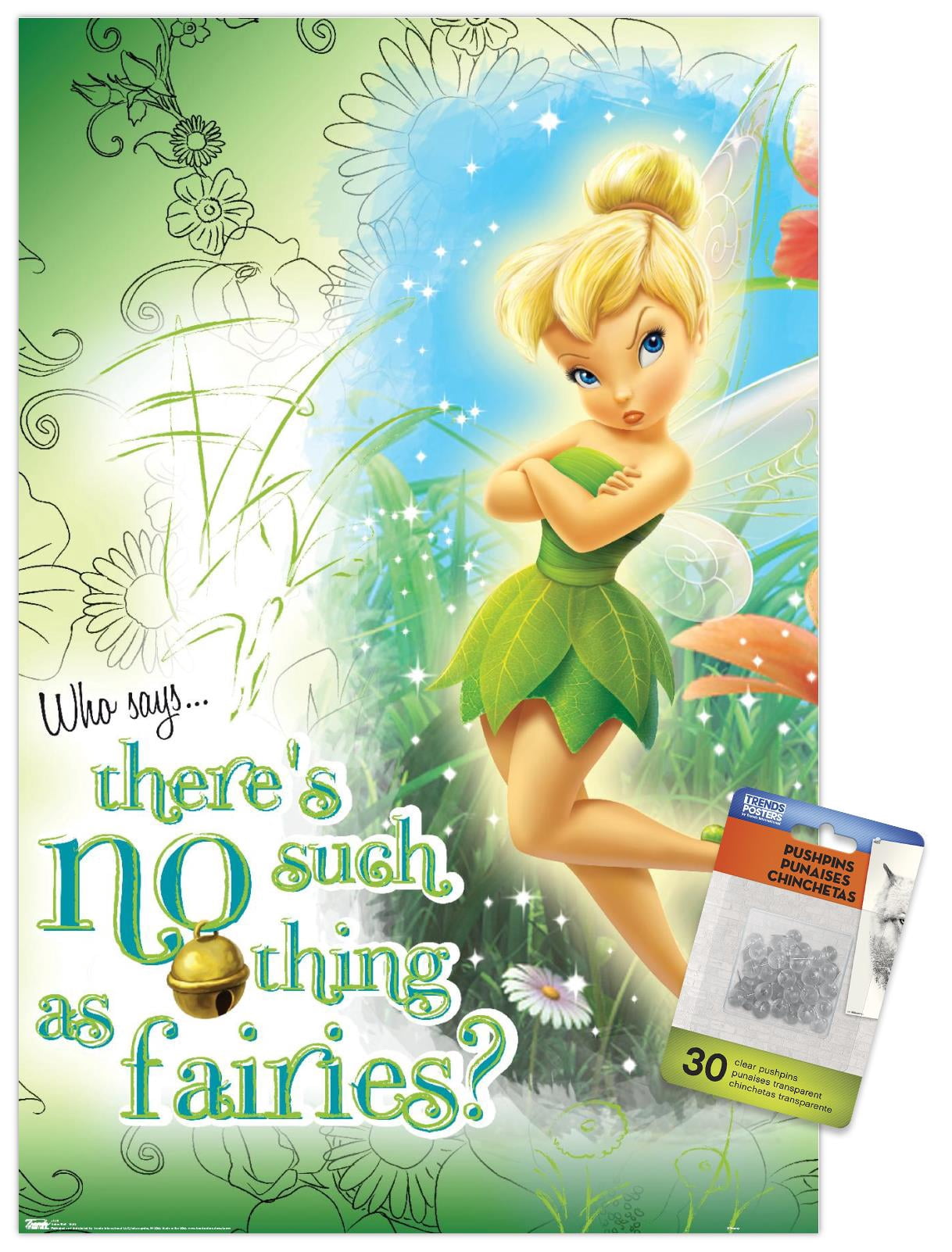 Disney Tinker Bell - Myth Wall Poster with Push Pins, 14.725" x 22.375 ...