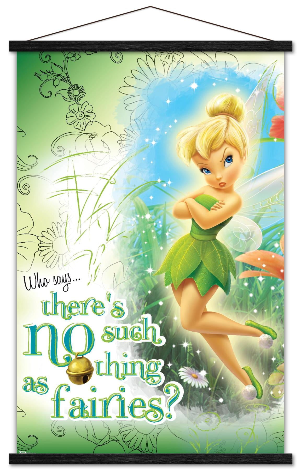 Disney Tinker Bell - Myth Wall Poster with Wooden Magnetic Frame, 22. ...