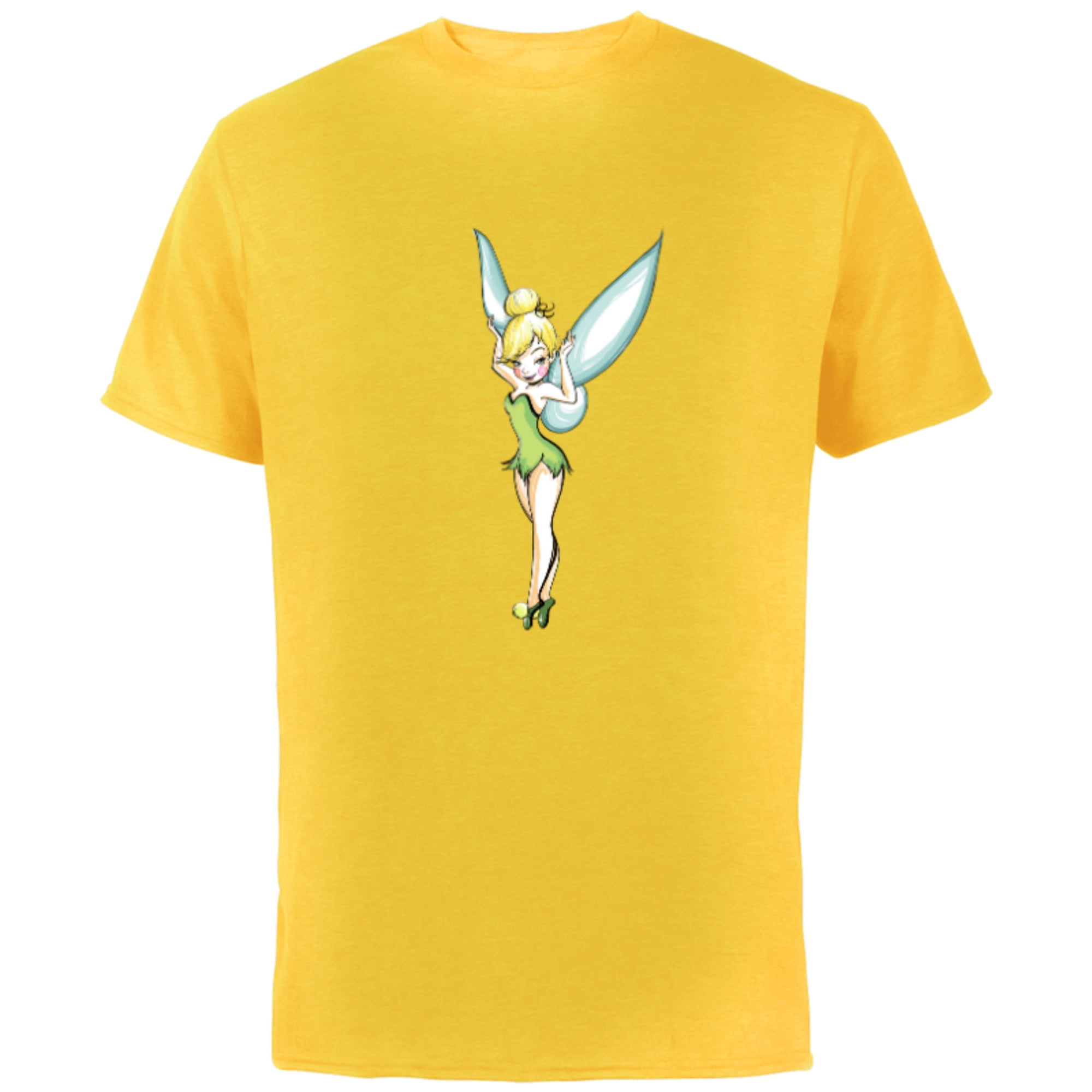 Disney Tinker Bell Pose T-Shirt - Short Sleeve Cotton T-Shirt for ...