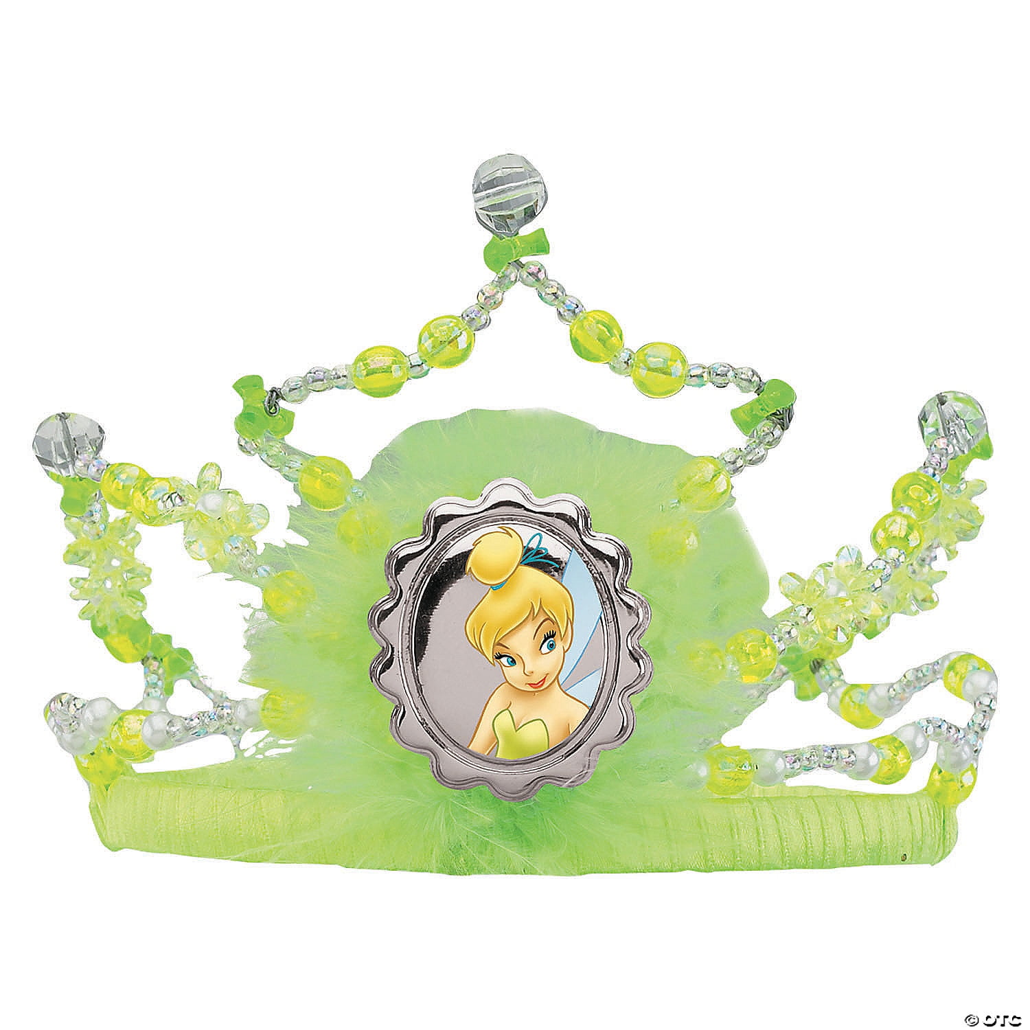 Disney Tinker Bell Princess Green Fairy Tiara Girls Kids Costume ...