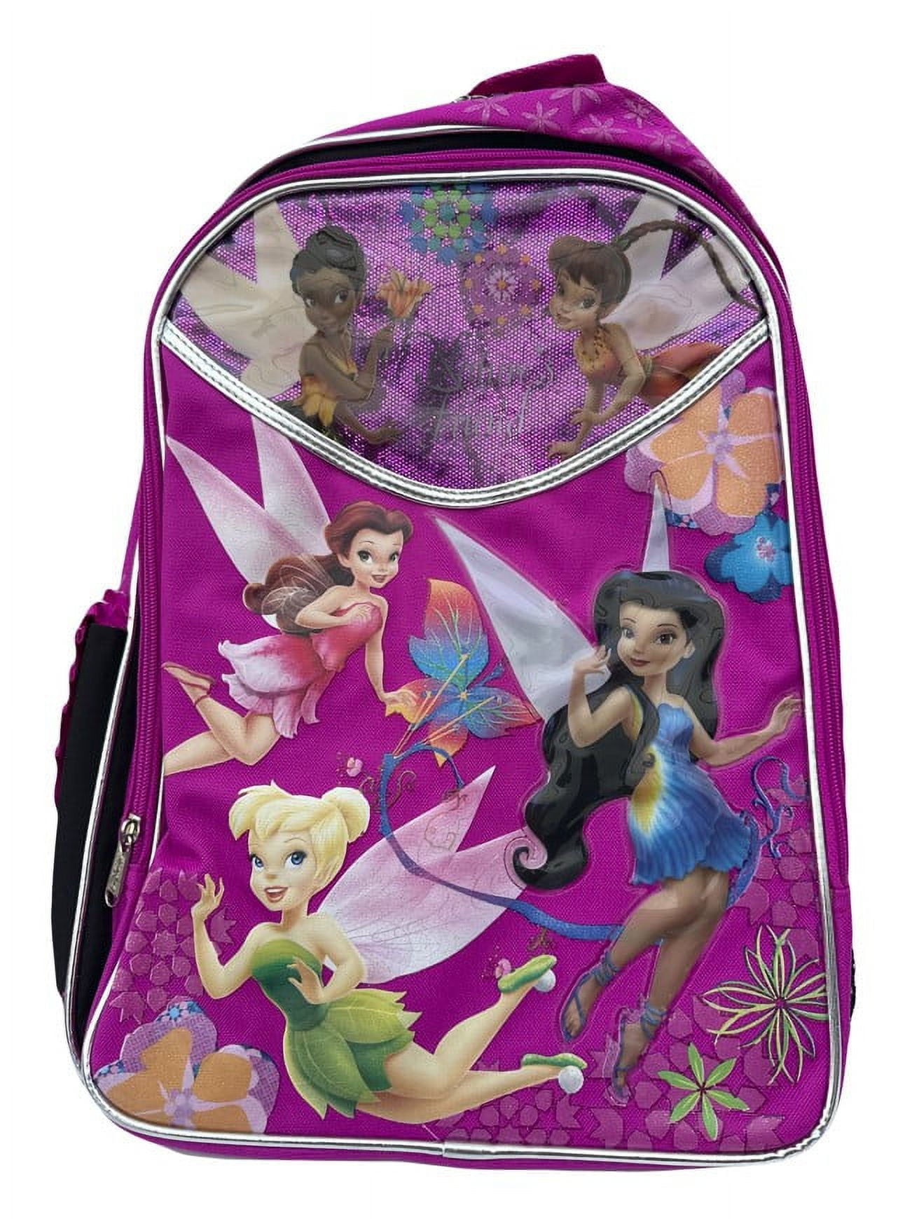 Disney Tinker Bell and Fairies Pink School Backpack - Walmart.com
