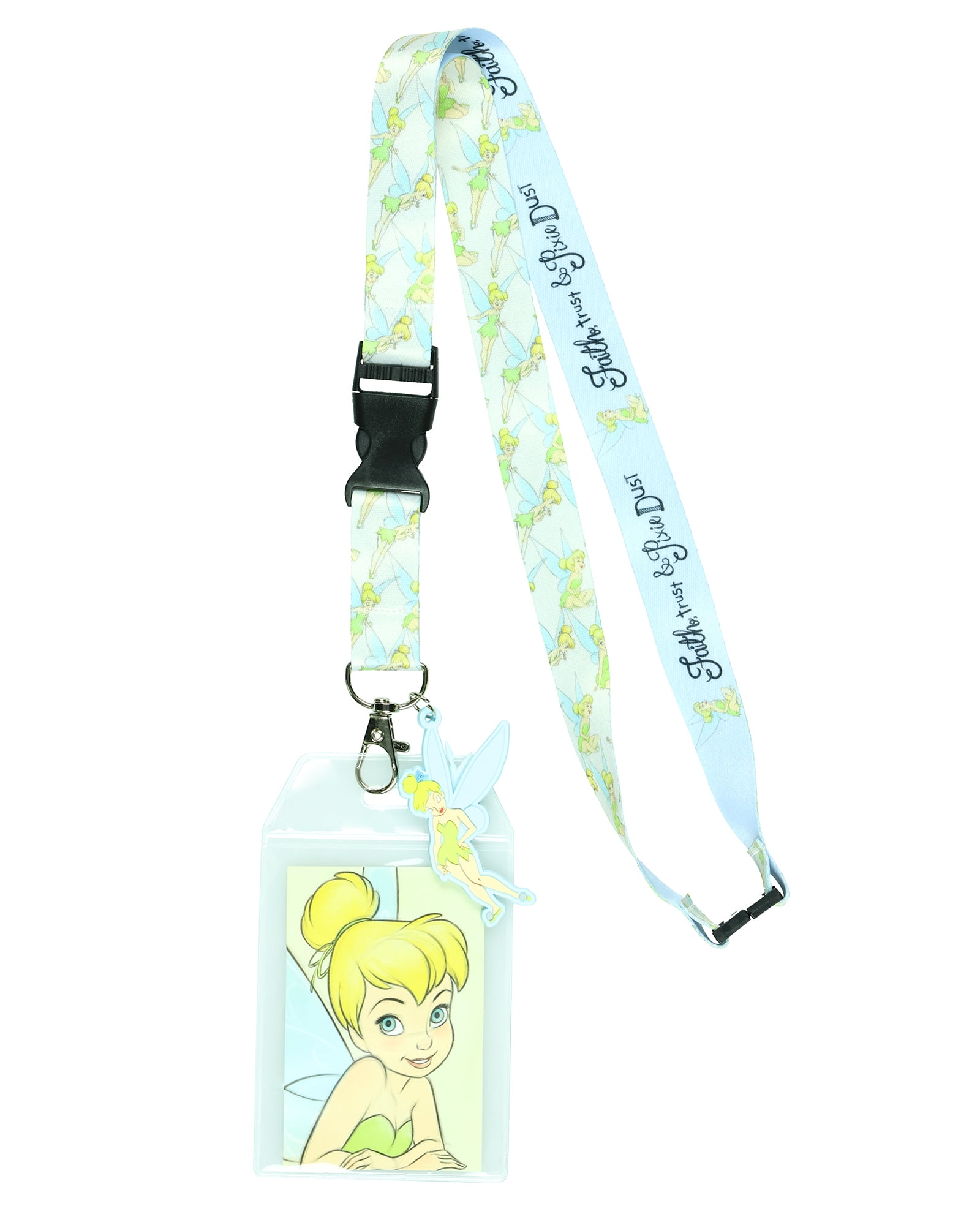 Disney Tinkerbell Faith Trust & Pixie Dust Breakaway Lanyard ID Badge ...
