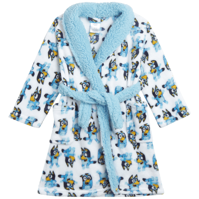 Disney Bluey Character Bathrobe for Toddler Boys - Super Soft Fleece ...