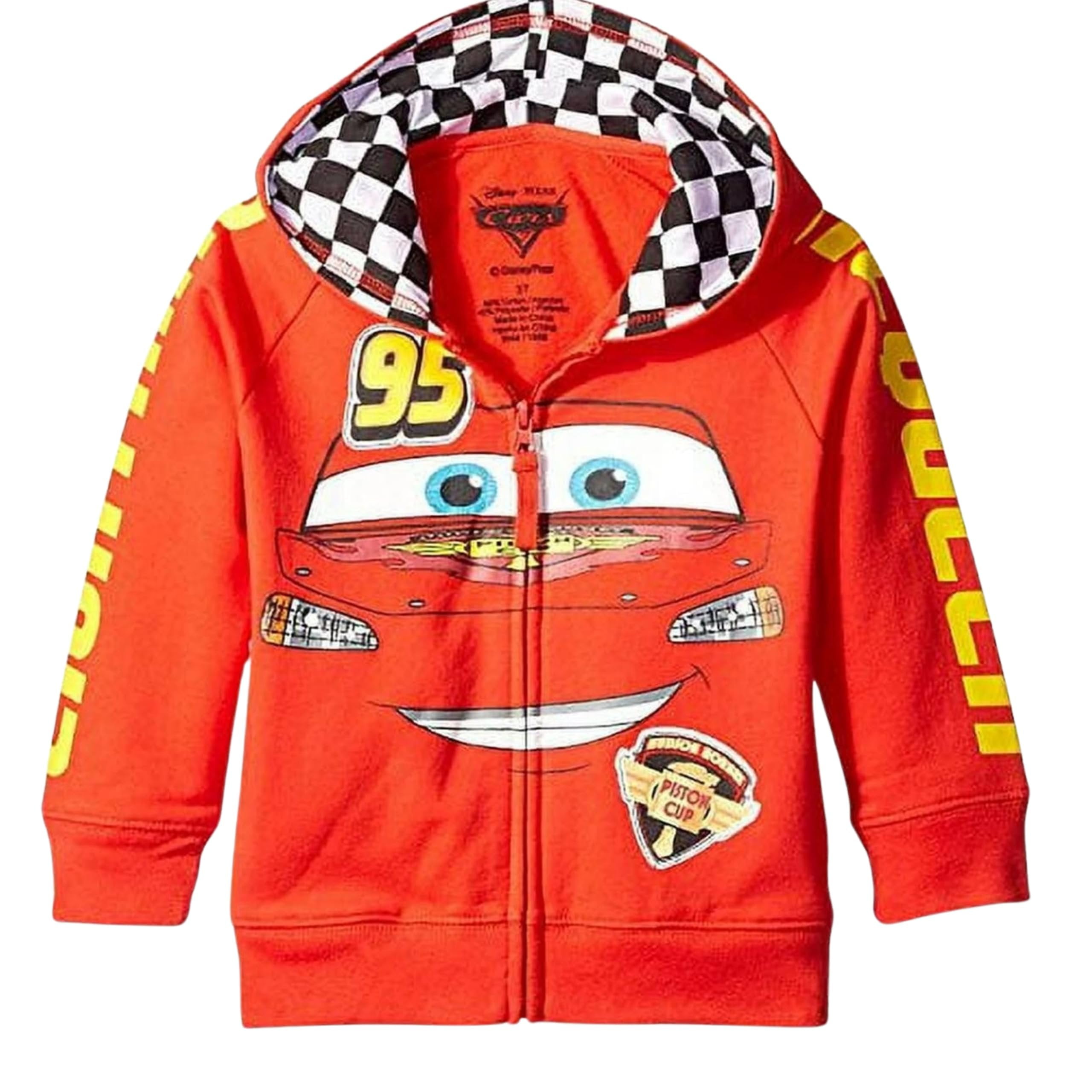 Disney Toddler Boys' Cars Lightning McQueen '95 Hoodie- Toddler Sizes ...
