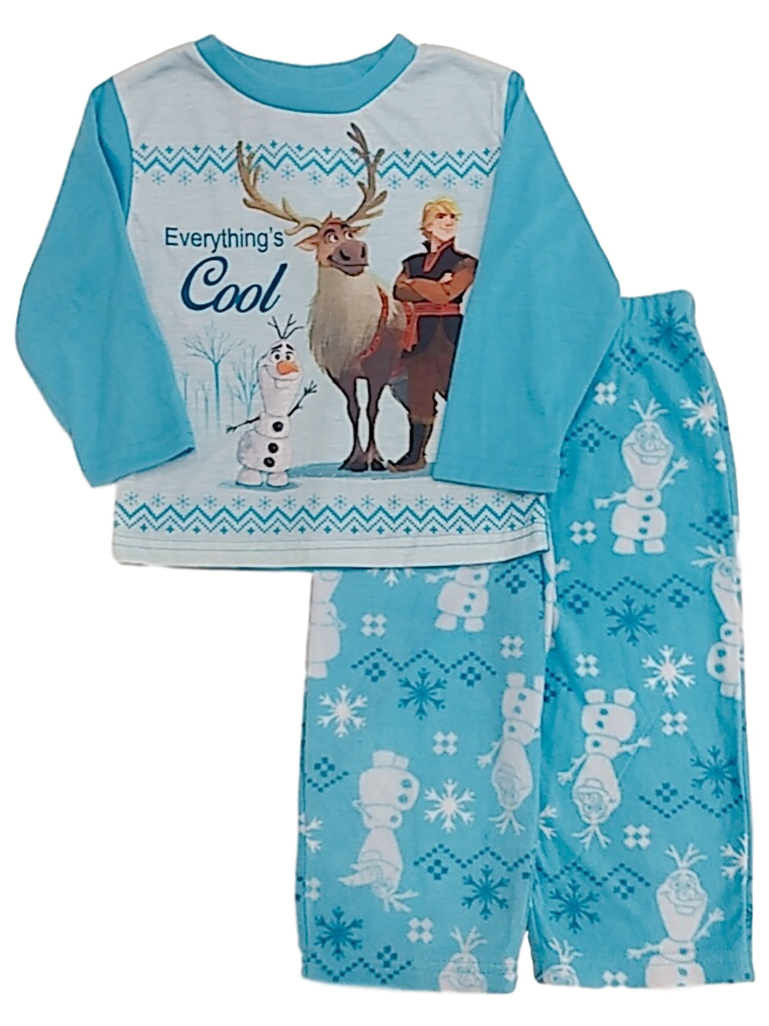 Disney Toddler & Boys Frozen Olaf Kristoff & Sven Christmas Pajama ...