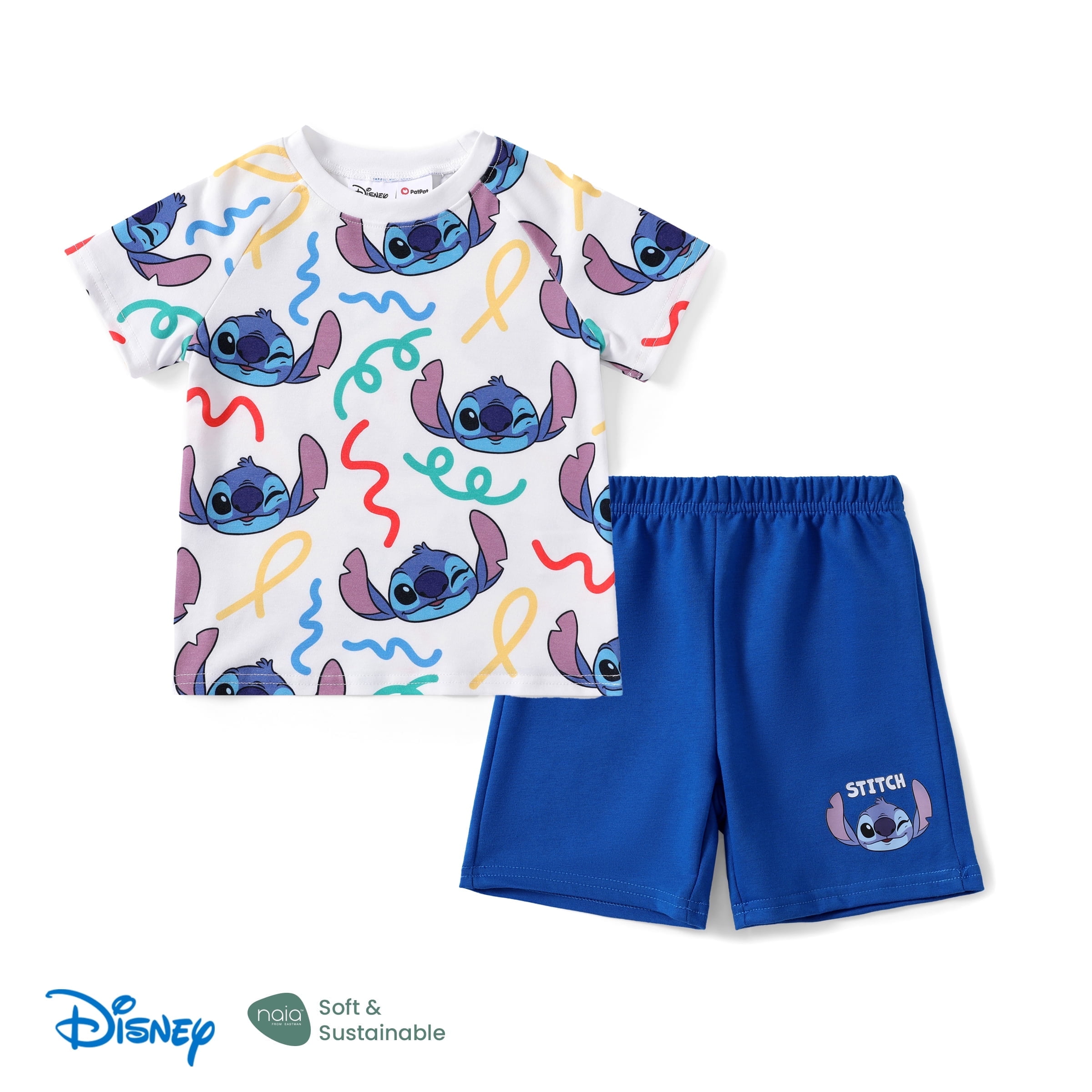Disney Toddler Boys Lilo & Stitch Graphic T-Shirts and Shorts 2 Pieces ...