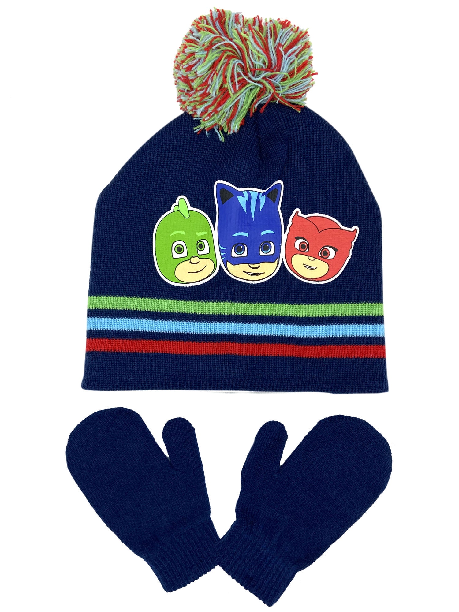 Disney Toddler Boys PJ Masks Catboy Hat Beanie & Mitten 2-Piece Winter ...