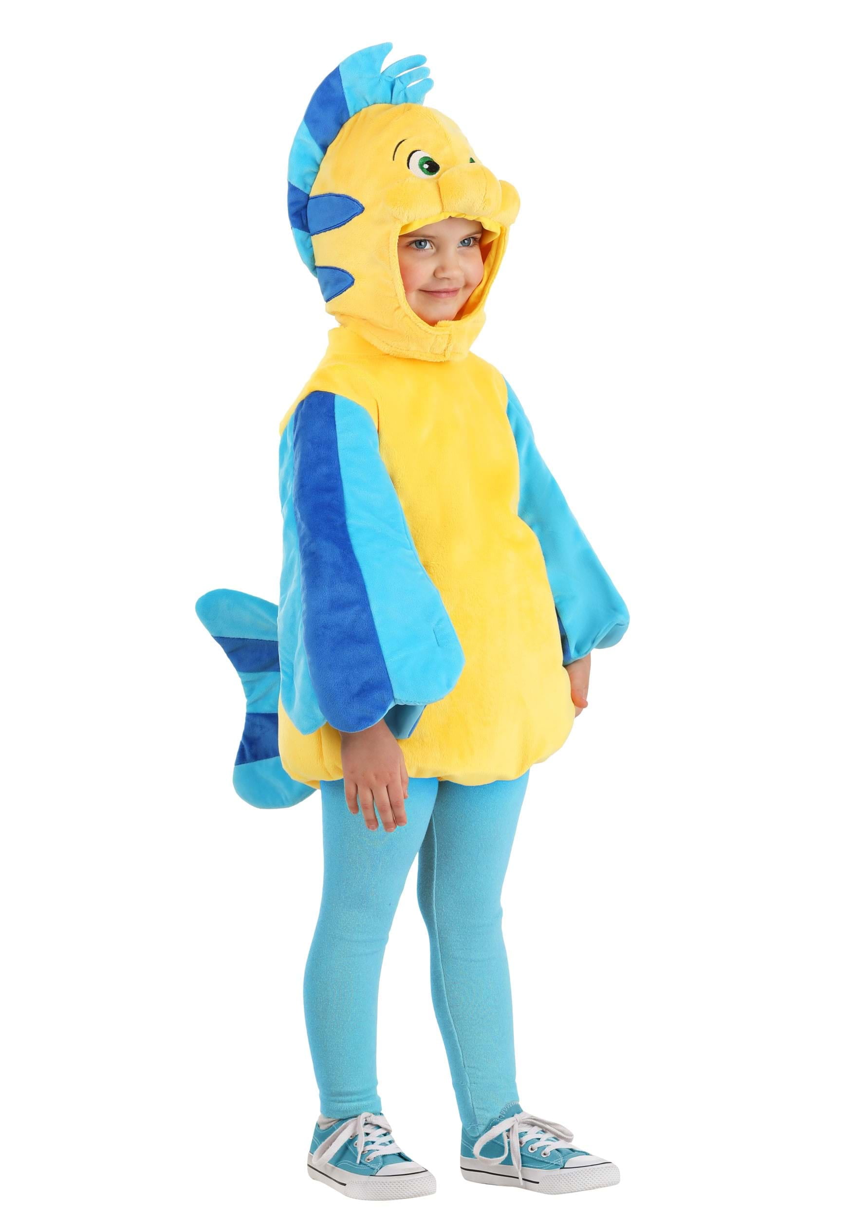 Disney Kids Halloween Toddler Flounder Costume - Walmart.com