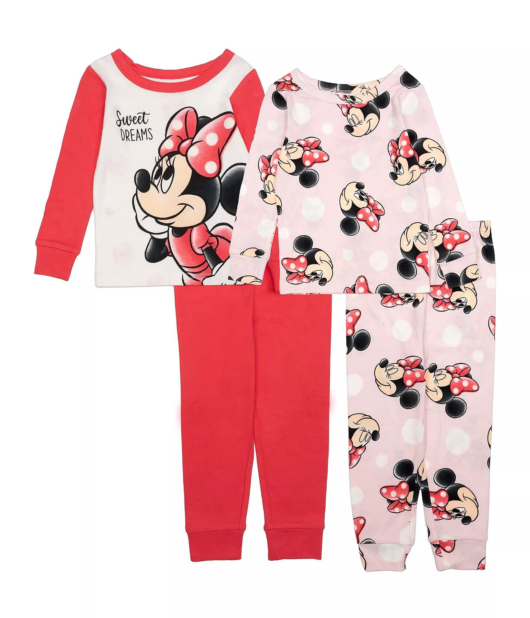 Disney Toddler Girl's Minnie Mouse Sweet Dreams 4-Piece Character ...