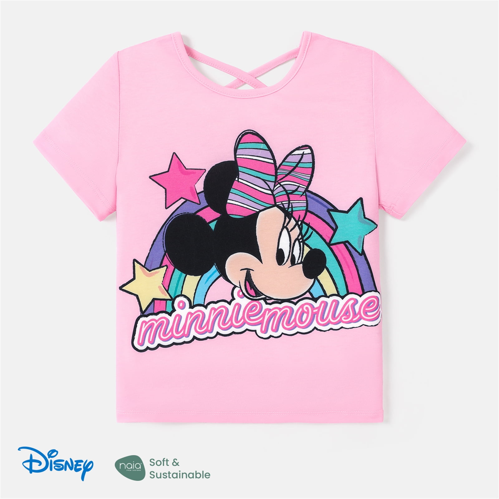 Disney Toddler Girls Graphic Tee, Minnie Mouse Character Outfit Cloth ...