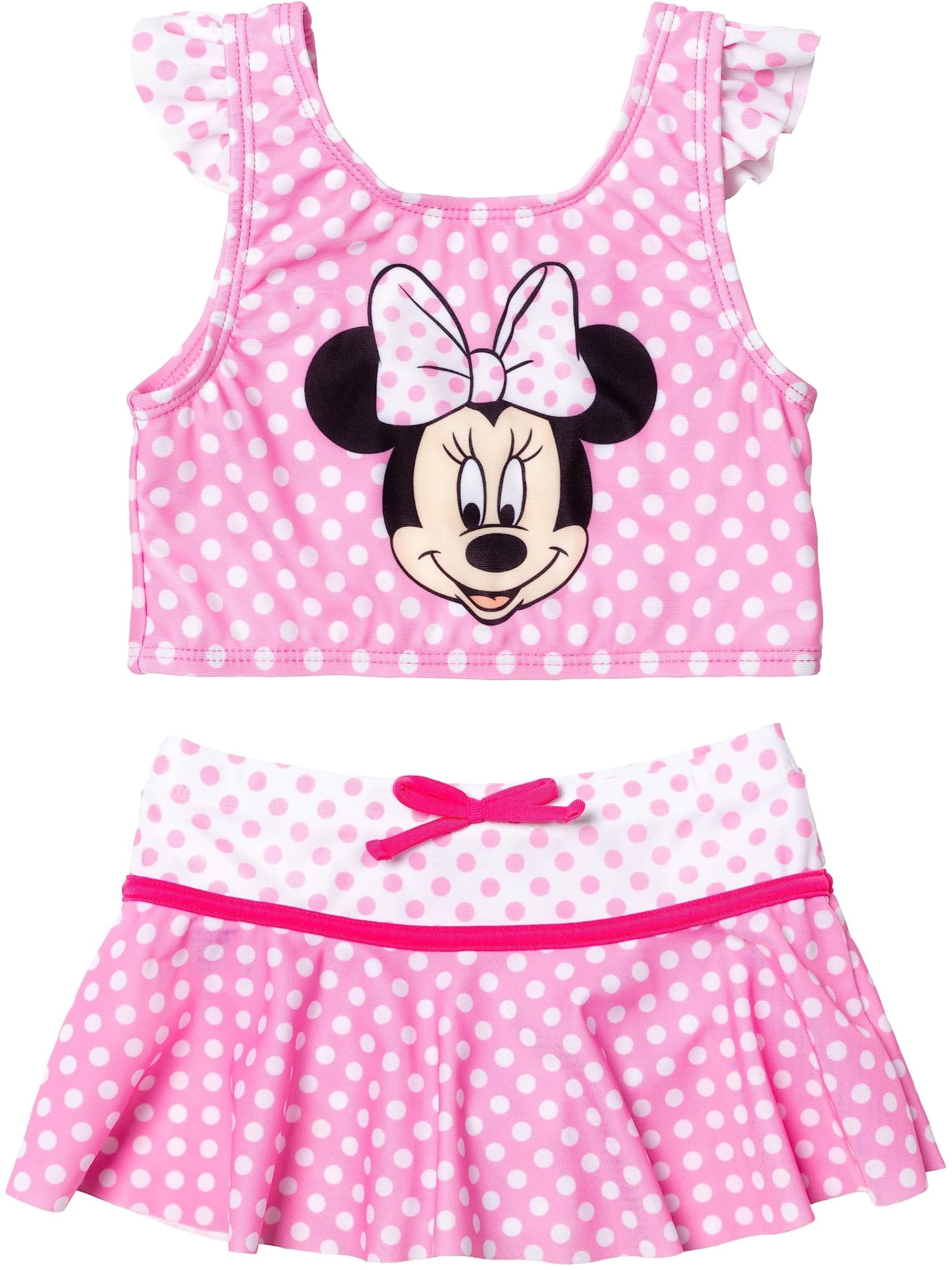 Disney Toddler Girls' Minnie Mouse 2 Piece Top and Skirt Swimsuit Set ...