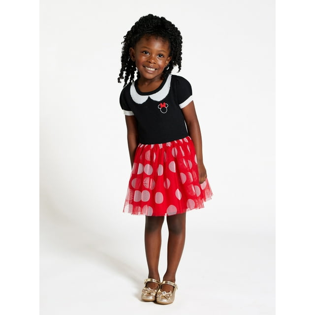 Disney Toddler Girls Minnie Mouse Dress - Sizes 12M-5T - Walmart.com