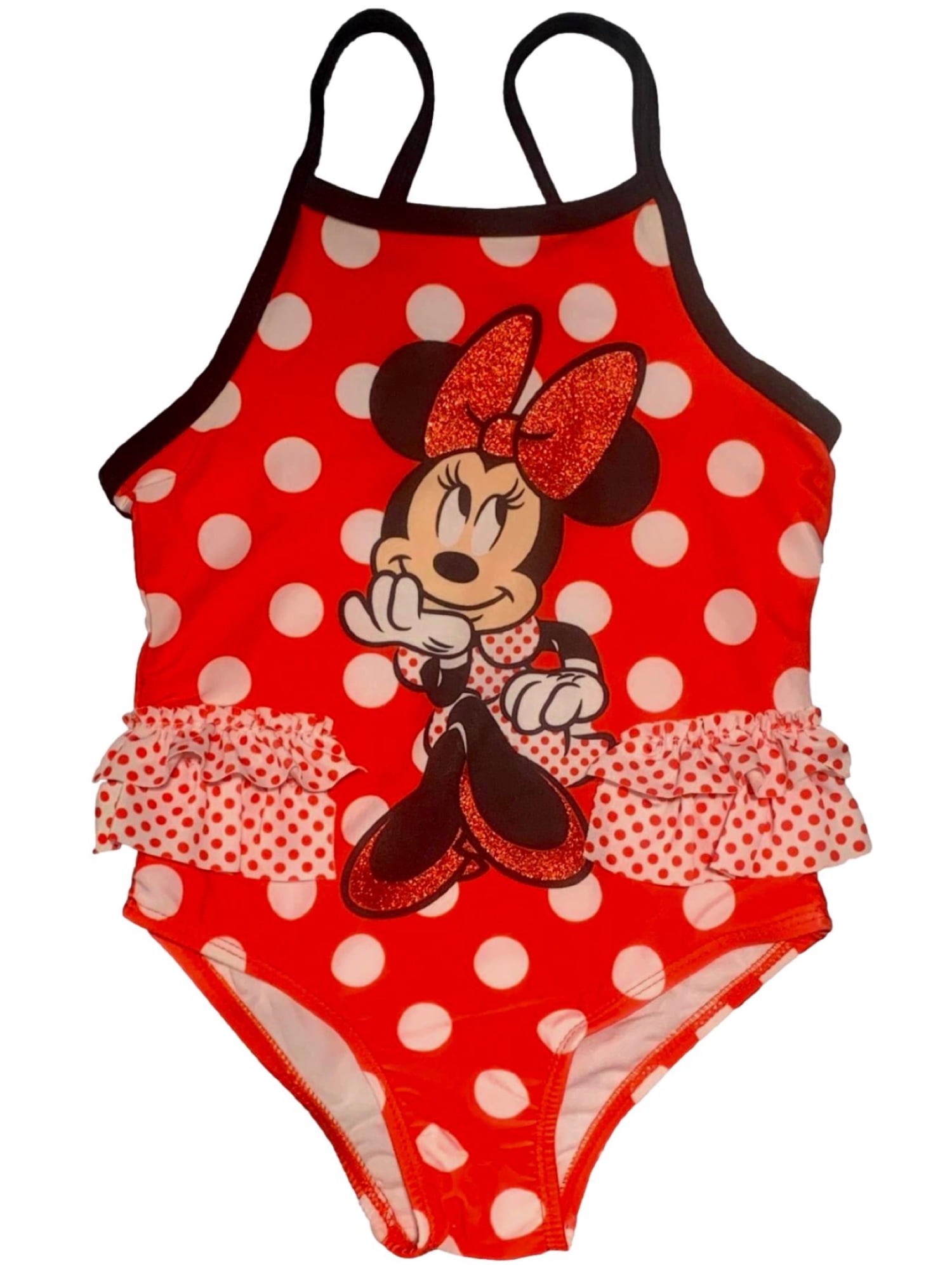 Disney Minnie Mouse Toddler Girls' Bathing Suit Swimwear, One Piece ...
