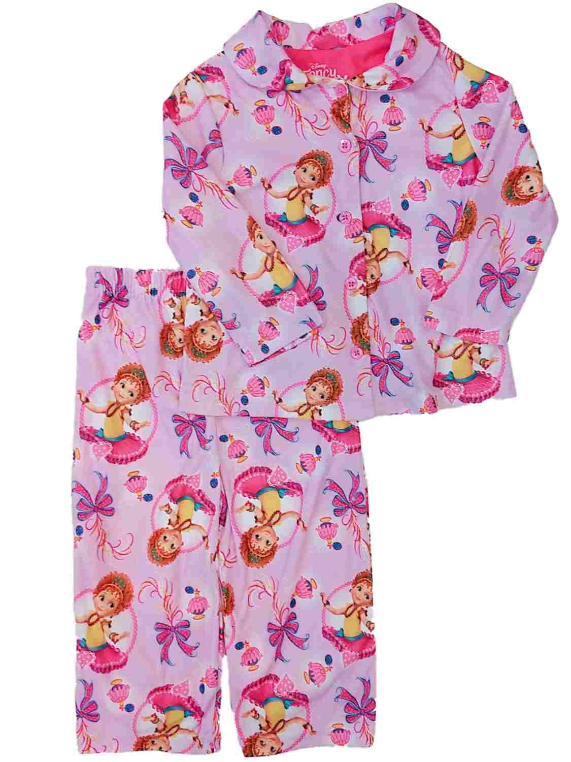 Disney Toddler Girls Pink Flannel Fancy Nancy Pajamas Sleep Set 2T ...