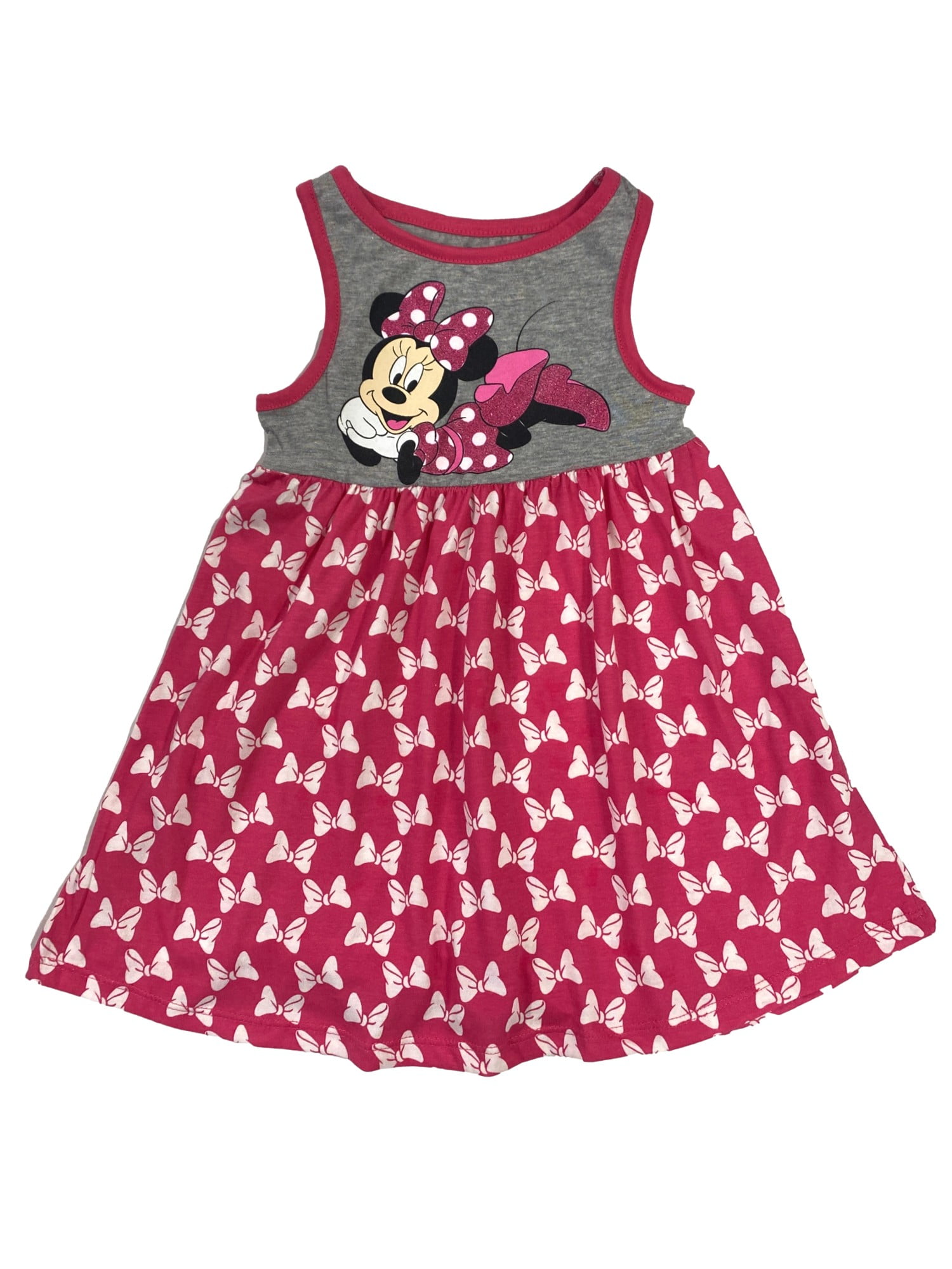 Disney Clothes: Toddler Girls Pink Polka Dot Bow Minnie Mouse Tank Top ...