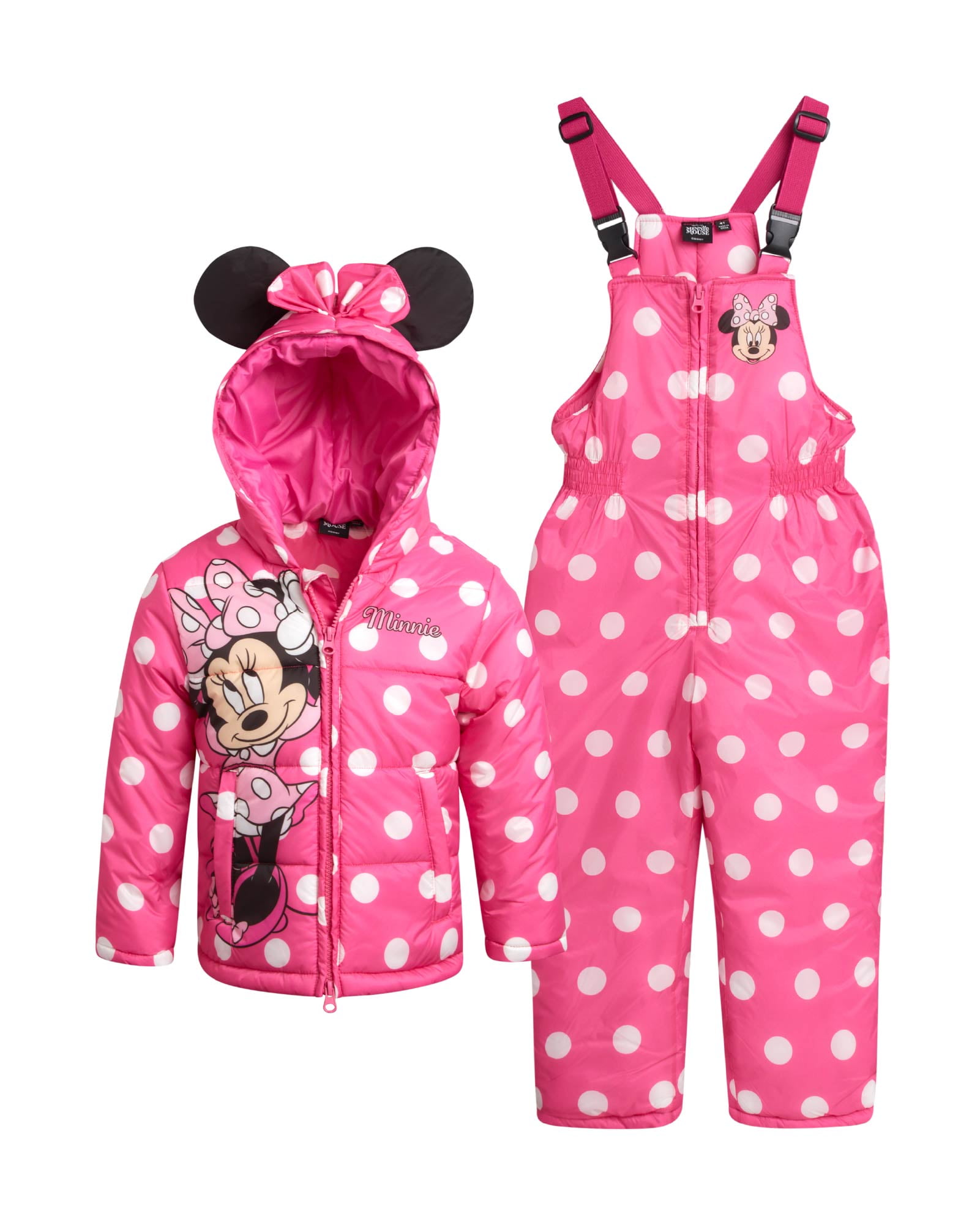 Disney Little Girls Snowsuit Set - Minnie Mouse, Lilo & Stich 2 Piece ...