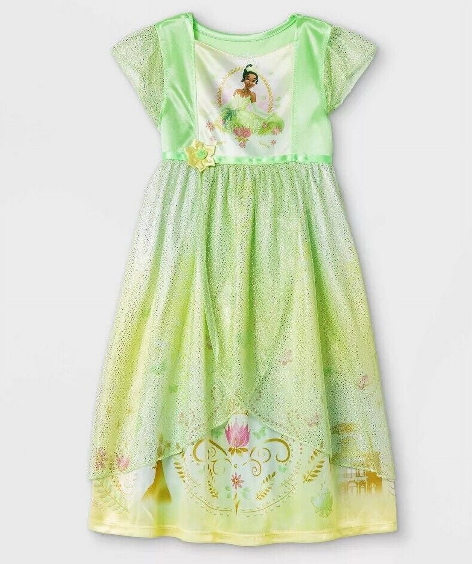 Disney Toddler Princess Tiana Polyester Nightgown Square Neckline ...
