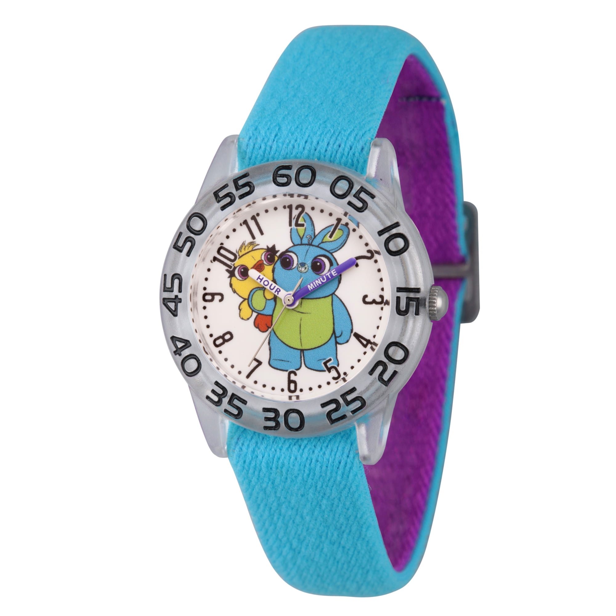 Disney Toy Story 4 Bunny Ducky Boys' Clear Plastic Watch,1-Pack ...