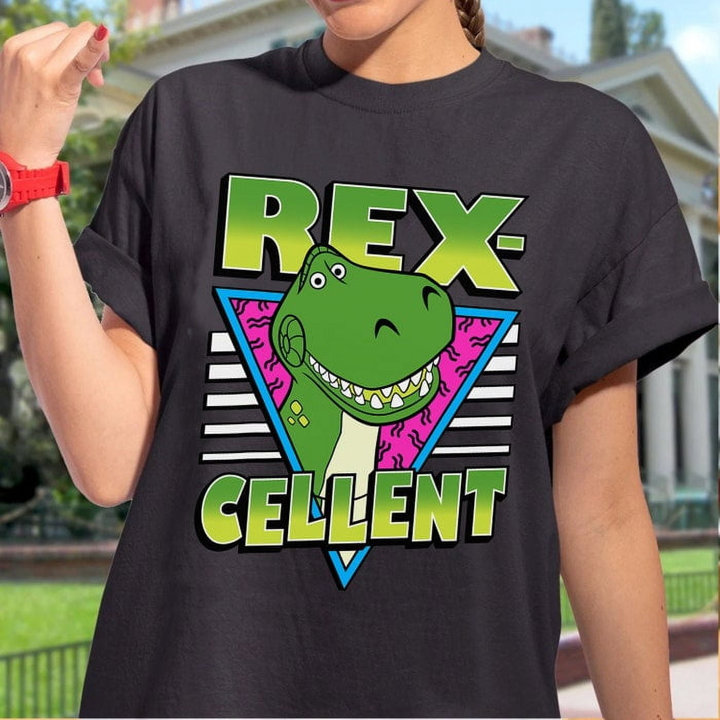 Disney Toy Story 4 Retro Rex-cellent Portrait T-Shirt, Funny Rex Shirt ...