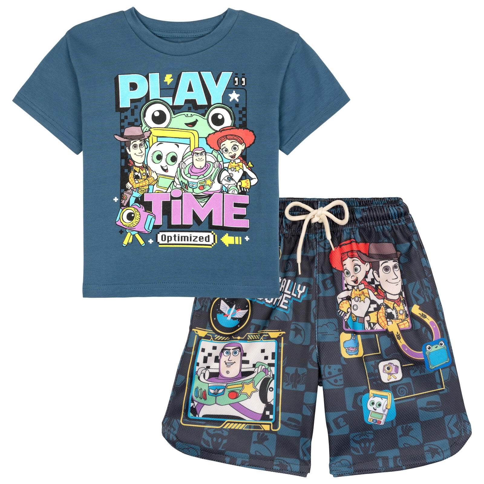 Disney Toy Story Big Boys' Athletic 2-Piece T-Shirt and Shorts Set ...