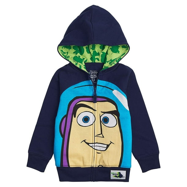 Disney Toy Story Big Face Zip Up Character Hoodies - Buzz Lightyear ...