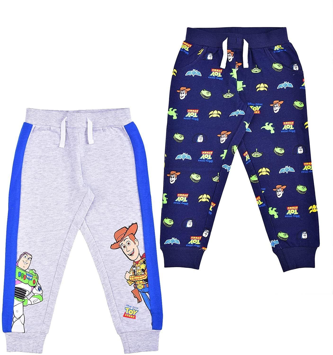 Disney Pixar Toy Story Boy's Drawstring Jogger Pants Set, Sweatpants ...