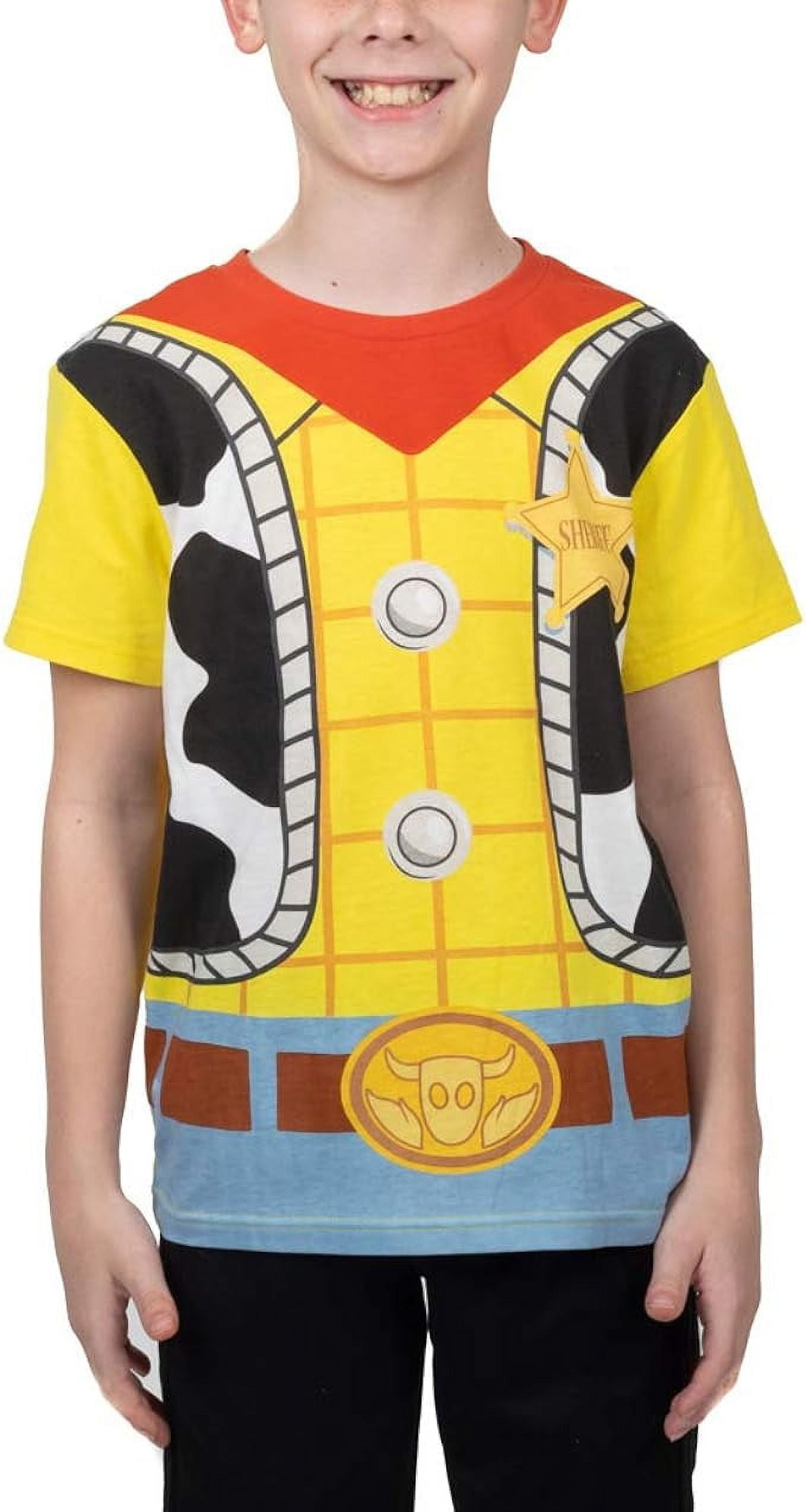 Disney Toy Story Boys' Woody Howdy Partner Sheriff Costume T-Shirt ...
