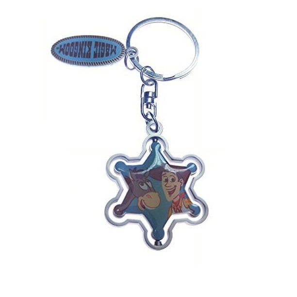 Disney Toy Story Bulls Eye and Woody Frontier Land Star Key Chain ...