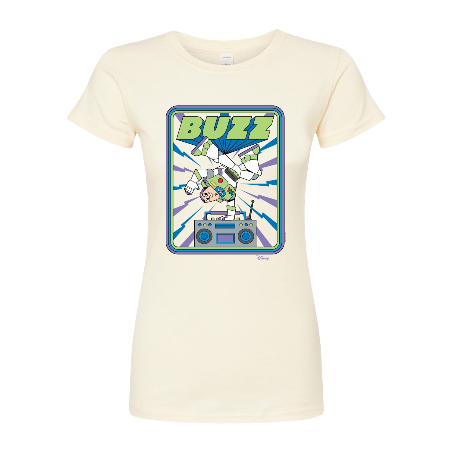 Disney - Toy Story - Buzz Breakdancing - Juniors Fitted Graphic T-Shirt ...